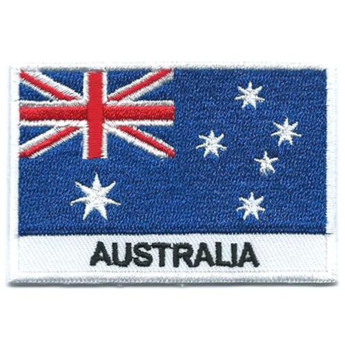 Australian Flag embroidered patches - country flag Aussie patches ...