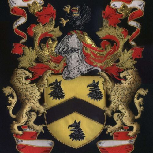 Family Crest embroidered patches ( iron-on / sew-on badge ) Coat of Arms