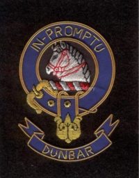 Dunbar Clan Crest Embroidered Patch for Scottish Clans