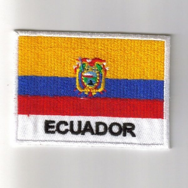 Ecuador embroidered patches - country flag Ecuador patches / iron on badges