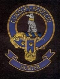 Hunter Clan Crest Embroidered Patch for Scottish Clans
