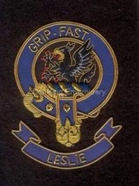Leslie Clan Crest Embroidered Patch for Scottish Clans