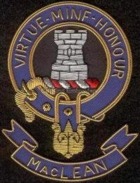Maclean Clan Crest Embroidered Patch for Scottish Clans
