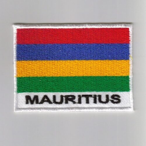 Mauritius embroidered patches - country flag Mauritius patches / iron ...