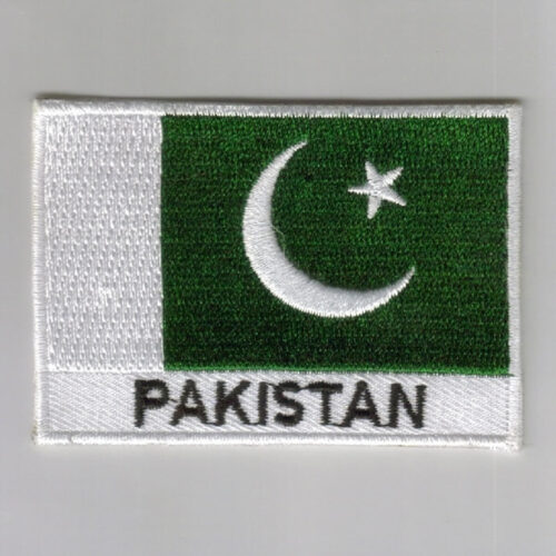 Pakistan embroidered patches - country flag Pakistan patches / iron on ...
