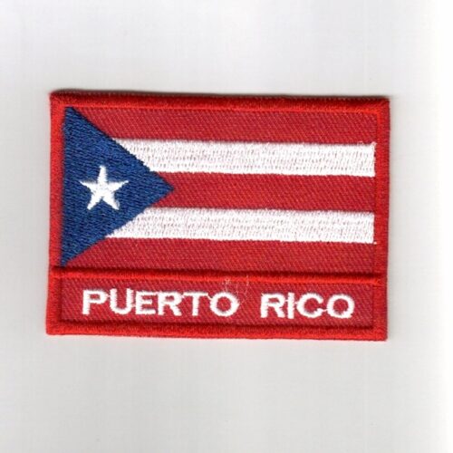 Puerto-Rico embroidered patches - country flag Puerto-Rico patches ...