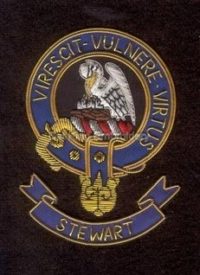 Stewart Clan Crest Embroidered Patch for Scottish Clans