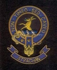 Strachain Clan Crest Embroidered Patch for Scottish Clans
