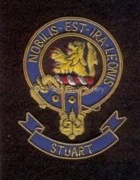 Stuart Clan Crest Embroidered Patch for Scottish Clans
