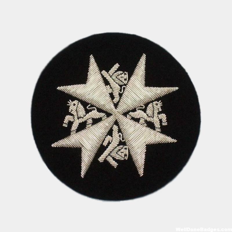 Blazer Badges - Custom Hand Embroidered wire Bullion Crest Patch